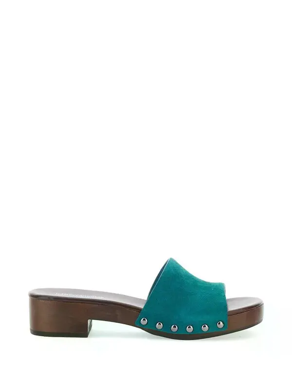 Jeffrey Campbell Cambrie Stud-embellished Suede Sandals - Blue