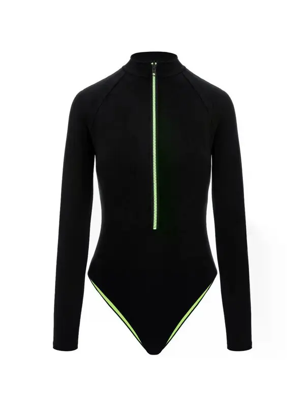 NOIRE SWIMWEAR Long-sleeve Swimsuit - Black