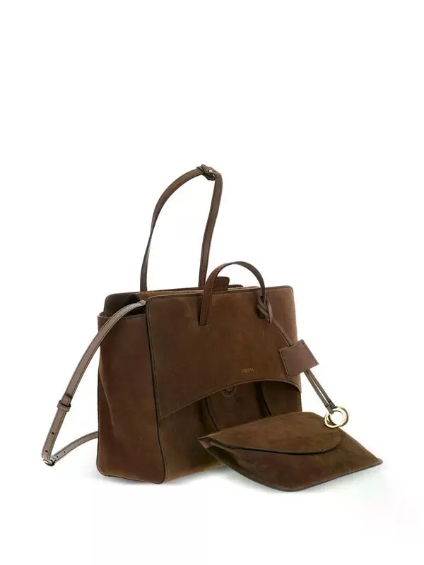 HIDESINS Flap Suede Tote Bag