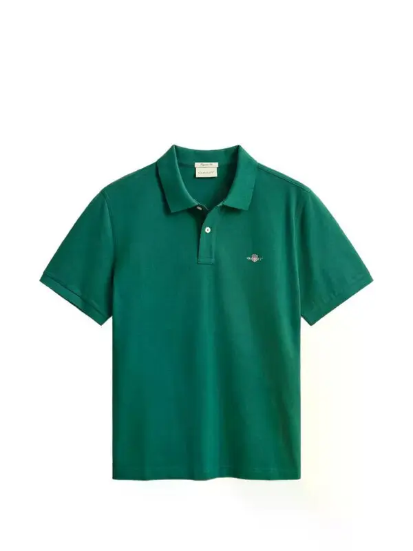 Gant Logo-embroidered Polo Shirt - Green