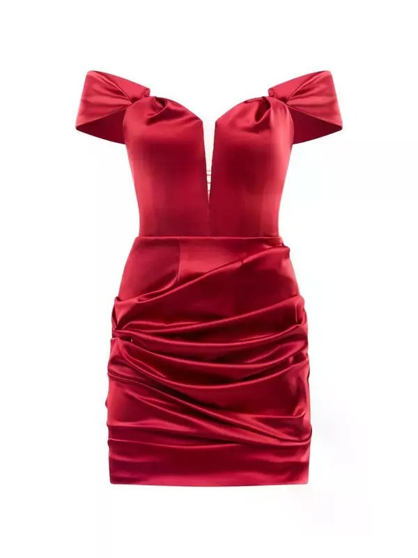 ARAFTU Off-the-shoulder Draped Dress