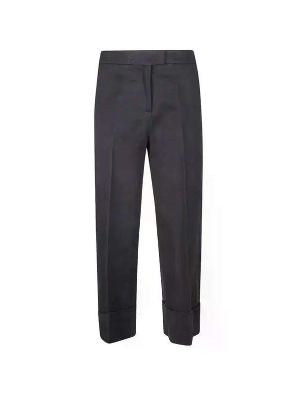 PT TORINO Cuffed Trousers - Black