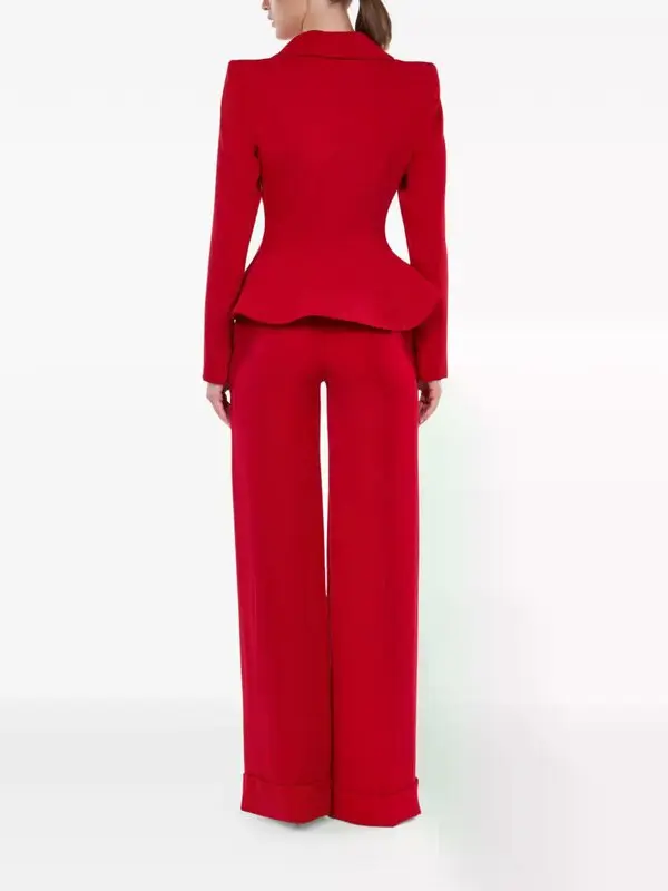 ARAFTU Peplum Crystal-embellished Jumpsuit