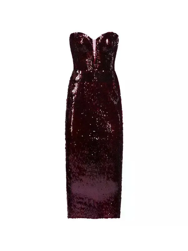 ARAFTU Sequin-embellished Lace-up Dress