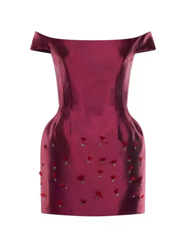 ARAFTU Embellished Off-the-shoulder Dress