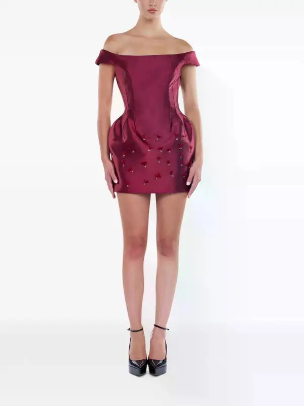 ARAFTU Embellished Off-the-shoulder Dress