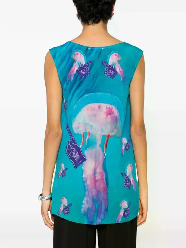 The Artistylist Graphic-print Sleeveless Top