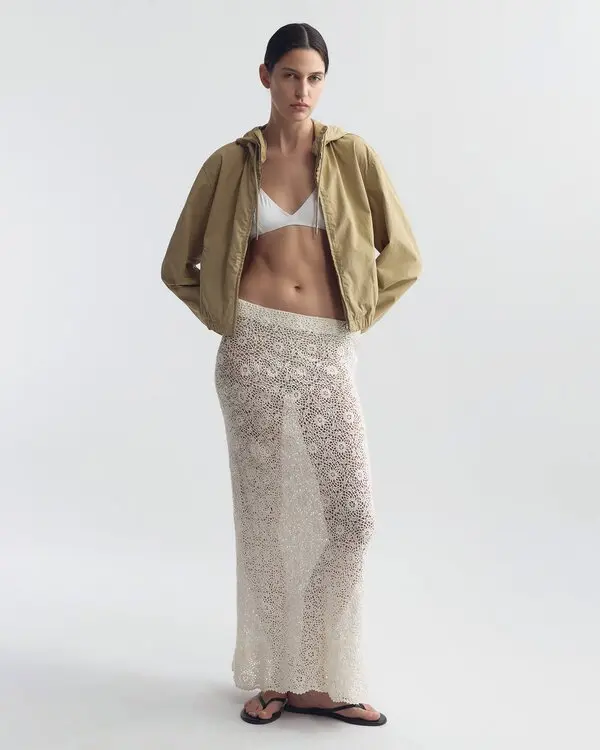 NILI LOTAN Nika Knitted Long Skirt