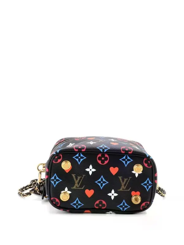 LOUIS VUITTON Vanity Handbag Limited Edition Game On Monogram Pm Satchel - Black