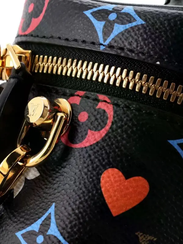 LOUIS VUITTON Vanity Handbag Limited Edition Game On Monogram Pm Satchel - Black