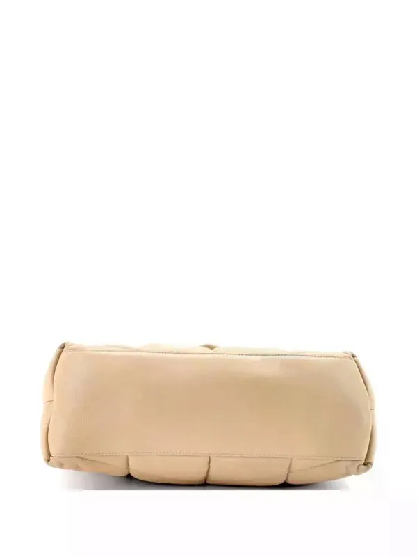 Saint Laurent Loulou Puffer Quilted Leather Medium Shoulder Bag - Neutrals