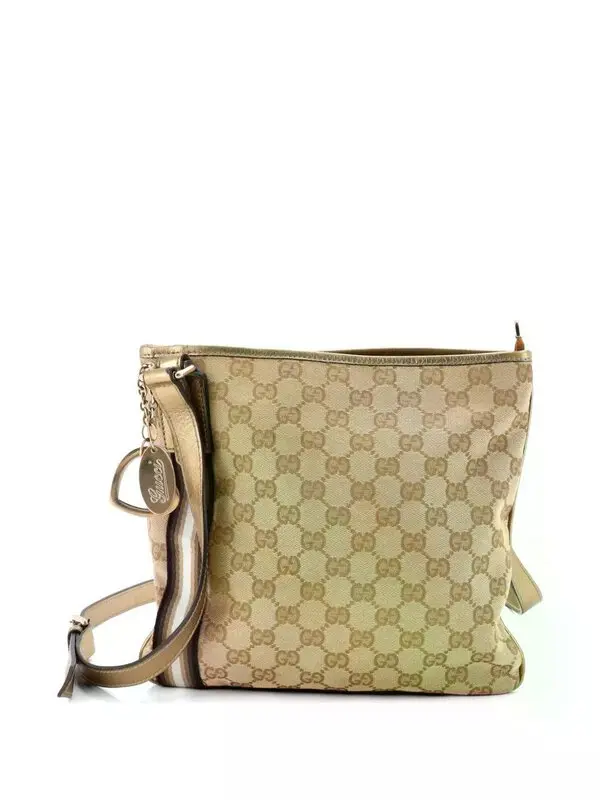 Gucci Jolicoeur Messenger Bag Gg Canvas Crossbody Bag - Brown