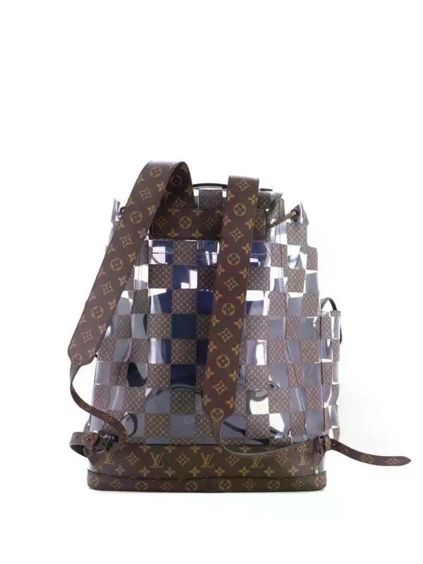 LOUIS VUITTON Christopher Limited Edition Monogram Chess Gm Backpack - Brown