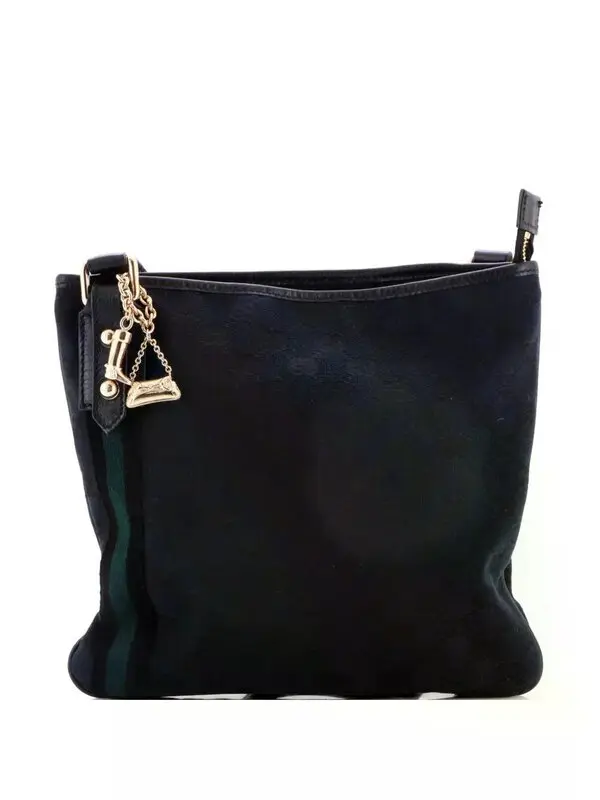 Gucci Jolicoeur Messenger Bag Gg Canvas - Black