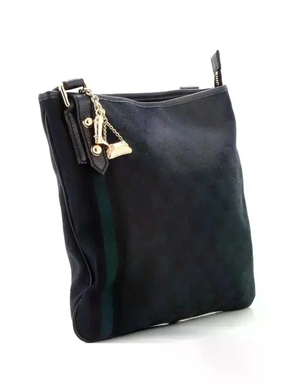 Gucci Jolicoeur Messenger Bag Gg Canvas - Black