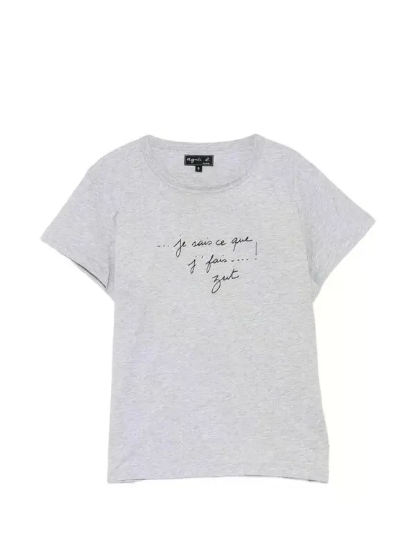 AGNES B. Cotton Brando T-shirt - Grey