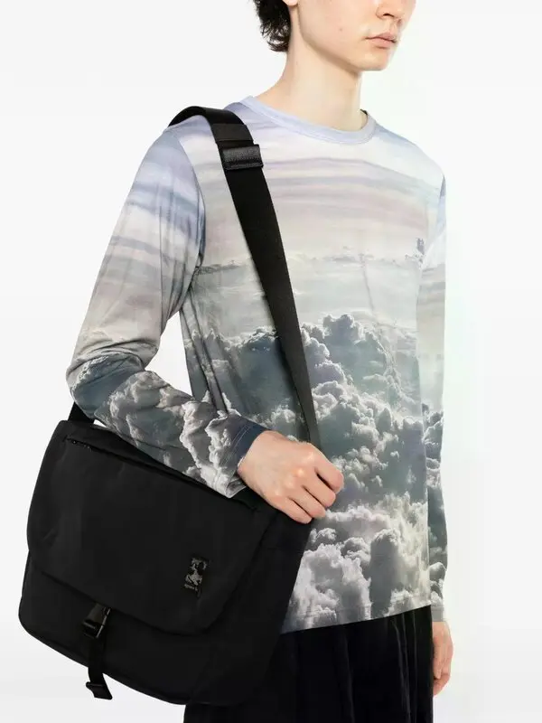 AGNES B. Large Trip Shoulder Bag - Black