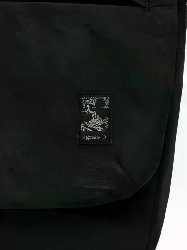 AGNES B. Large Trip Shoulder Bag - Black