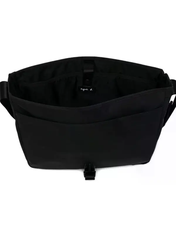 AGNES B. Large Trip Shoulder Bag - Black