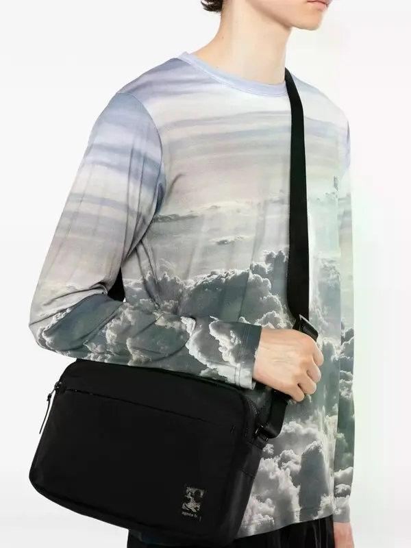 AGNES B. Medium Trip Messenger Bag - Black