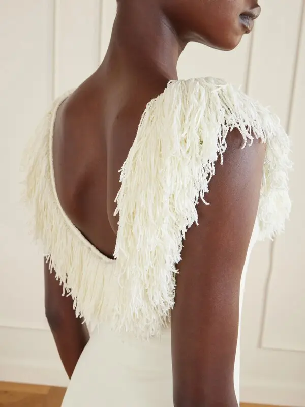 SIR. Marcelline Fringed Mini Dress - Neutrals