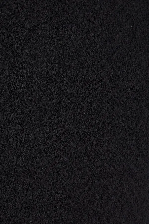 Rag & Bone Johnny Herringbone Terry Polo Shirt - Black