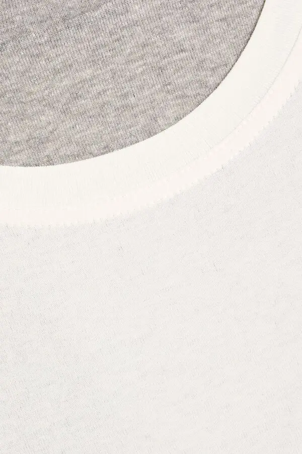 JIL SANDER Layered Cottonjersey Tshirt