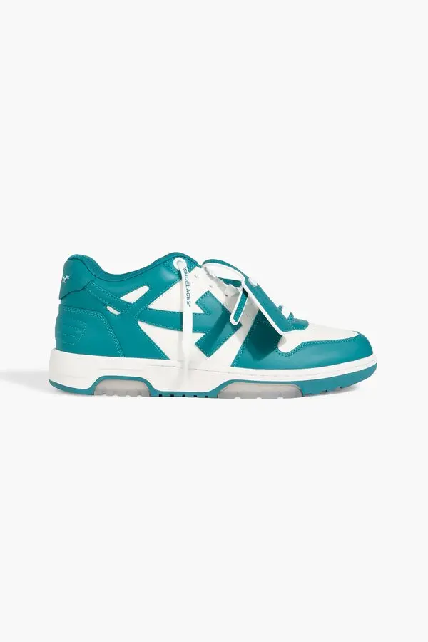 Off-White Out Of Office Leather Sneakers - Teal