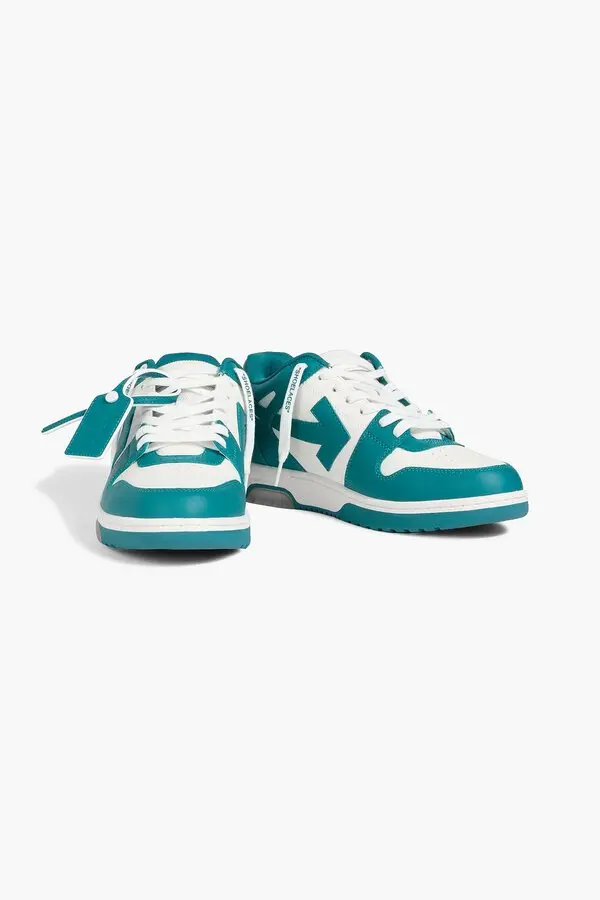 Off-White Out Of Office Leather Sneakers - Teal