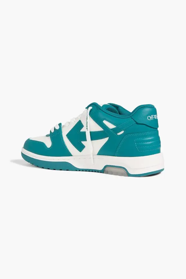 Off-White Out Of Office Leather Sneakers - Teal