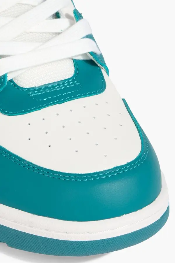 Off-White Out Of Office Leather Sneakers - Teal