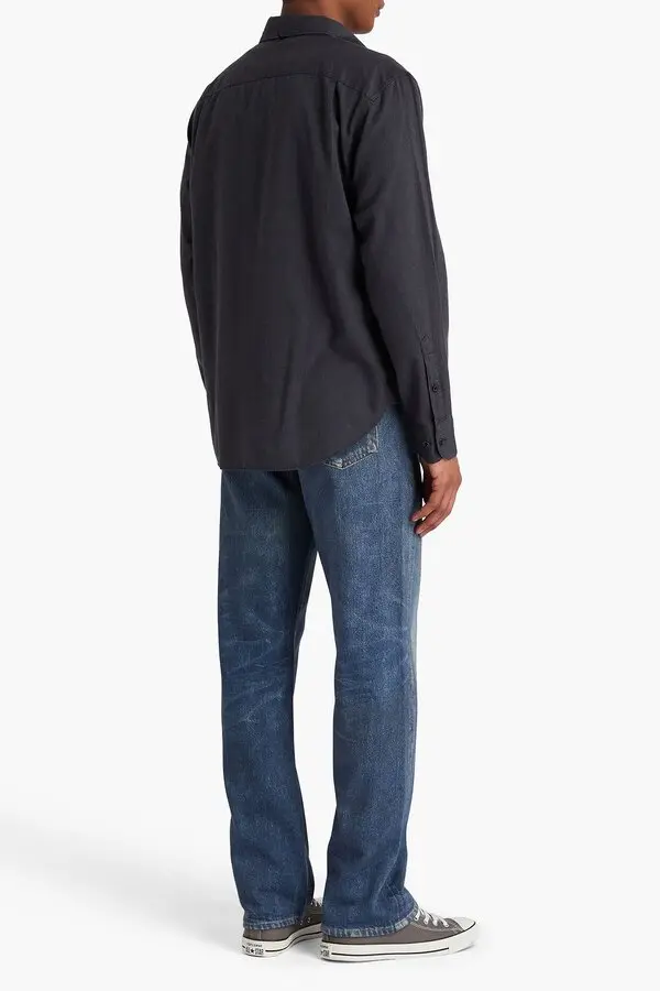 Rag & Bone Finch Cotton And Lyocellblend Jacquard Shirt - Black