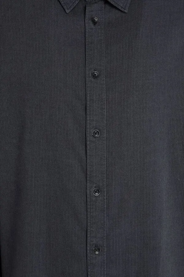 Rag & Bone Finch Cotton And Lyocellblend Jacquard Shirt - Black