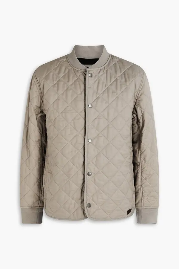 Rag & Bone Focus Quilted Cottonblend Twill Jacket - Stone