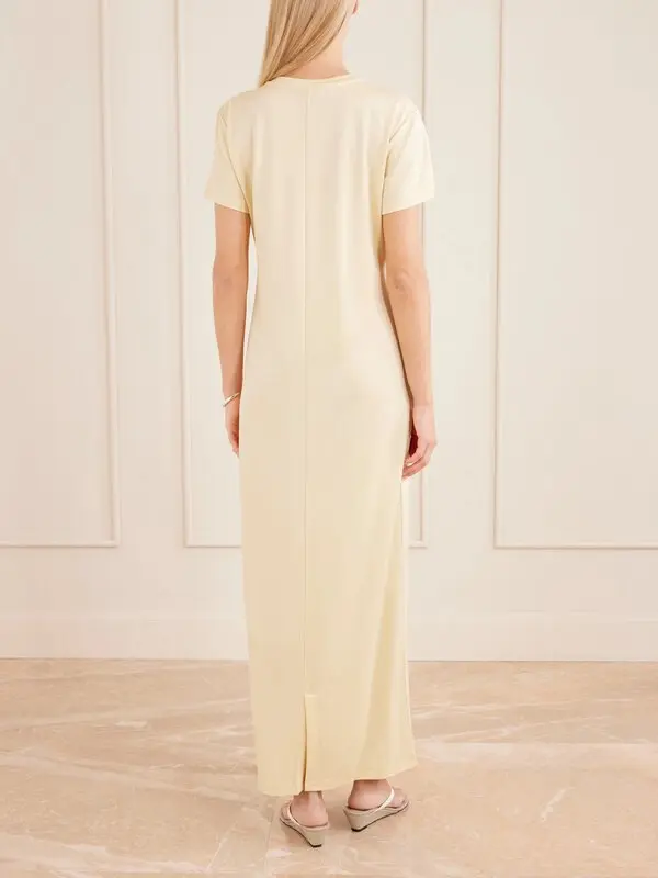 ANINE BING Wynne Tencel™ Lyocell-blend Jersey Maxi Dress - Neutrals