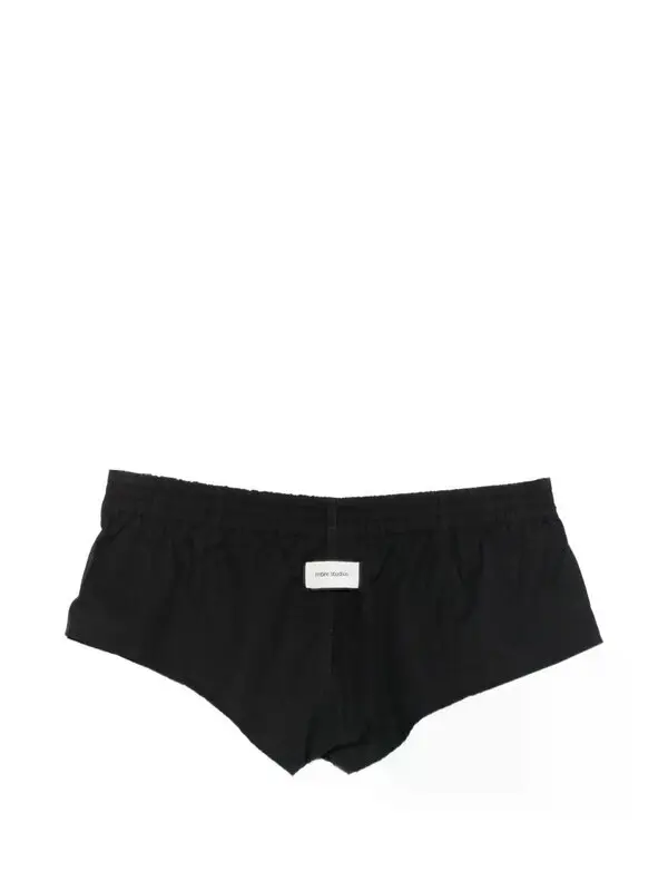 ENTIRE STUDIOS Elasticated-waistband Shorts - Black
