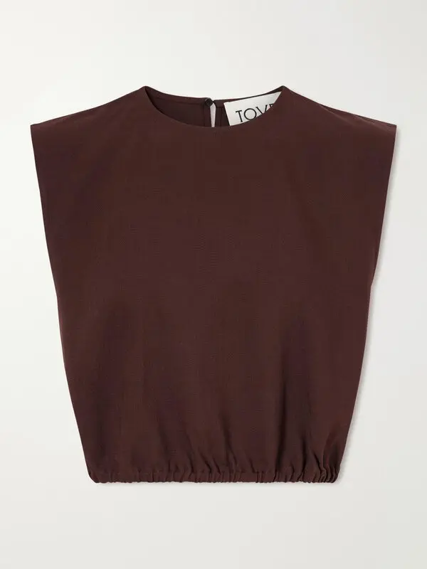 Tove Andie Cotton-blend Blouse - Brown