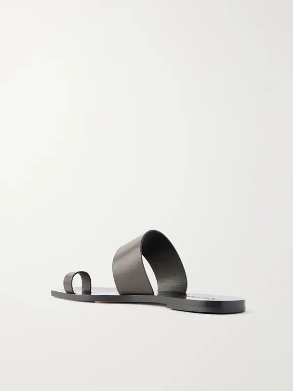 AeydĒ Sibel Leather Flat Sandals