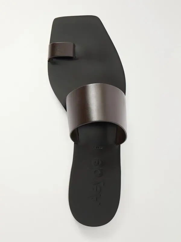 AeydĒ Sibel Leather Flat Sandals