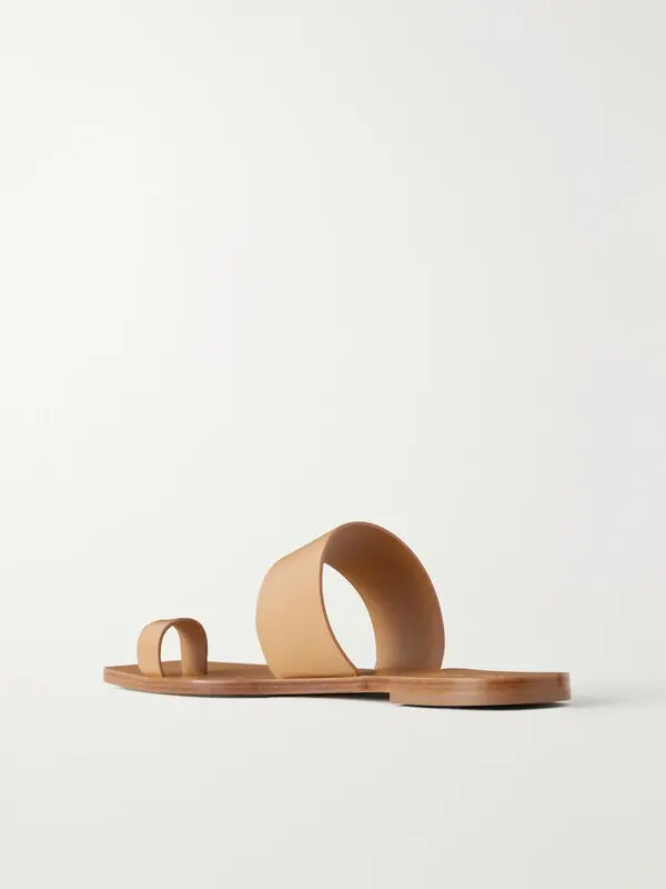 AeydĒ Sibel Leather Flat Sandals