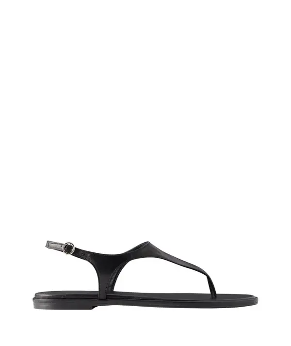 AeydĒ Raine Leather Thong Sandals - Black