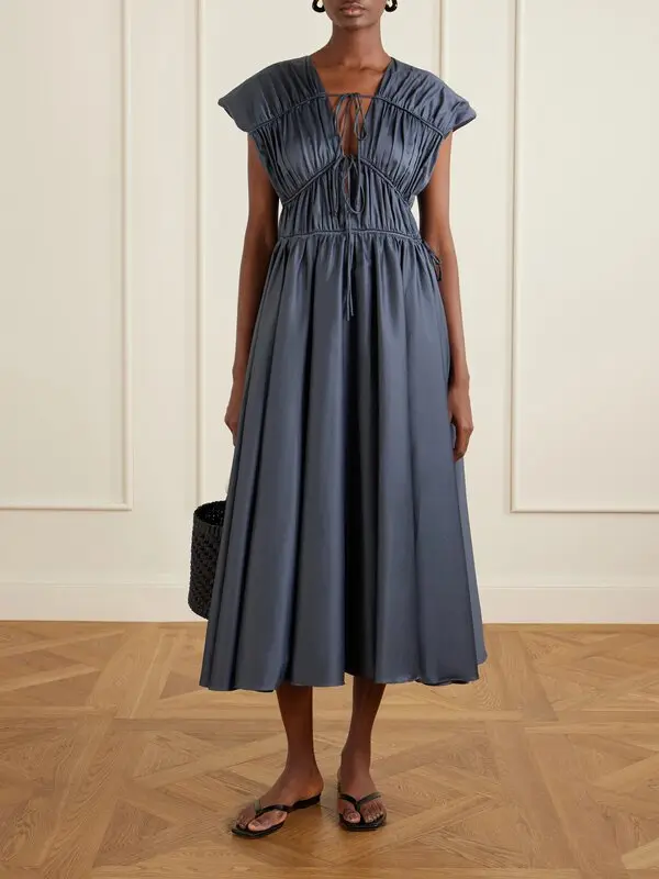 Tove Organic Cotton Ceres Maxi Dress - Gray