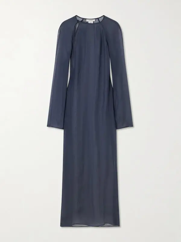 LEMAIRE Crepe Maxi Dress - Gray