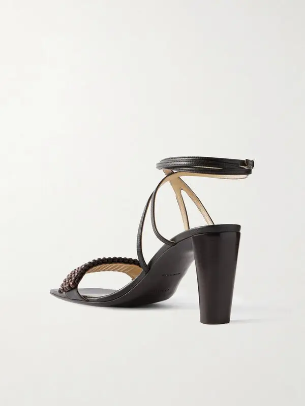 LEMAIRE Beaded Leather Sandals