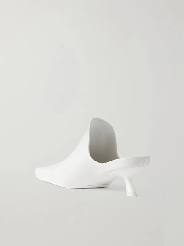 Loewe Emily Leather Mules - White