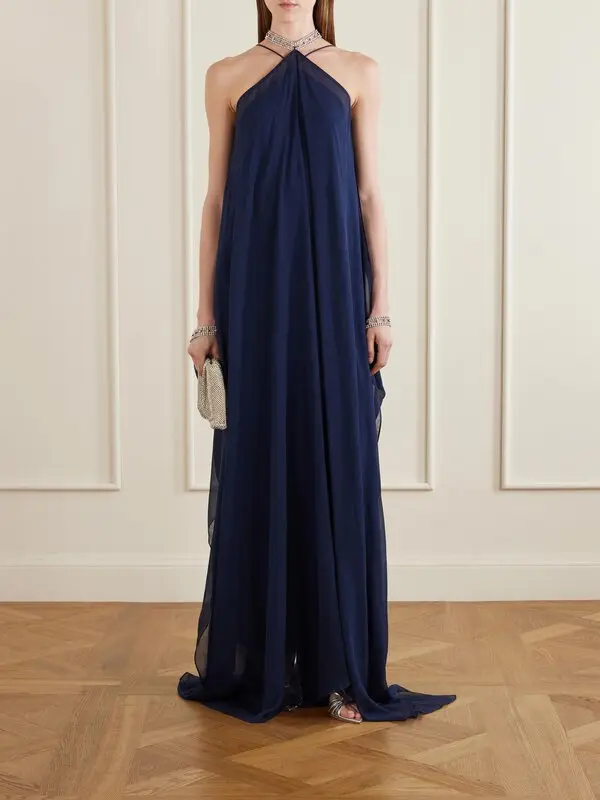 TALLER MARMO Sza Sza Silk-chiffon Gown