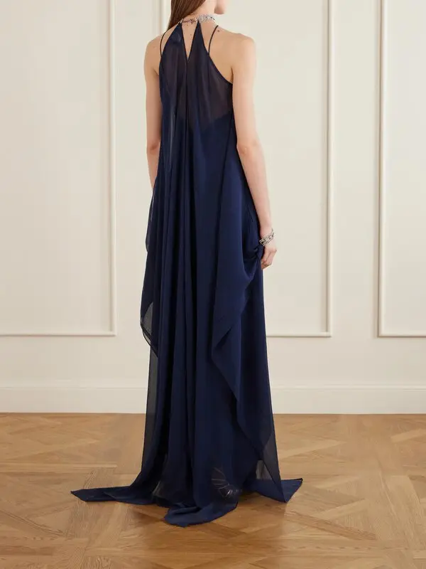 TALLER MARMO Sza Sza Silk-chiffon Gown
