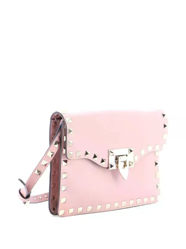 Valentino Garavani Rockstud Flip Lock Flap Bag - Pink