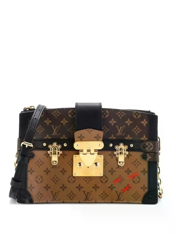LOUIS VUITTON Trunk Reverse Monogram Canvas Clutch Bag - Brown
