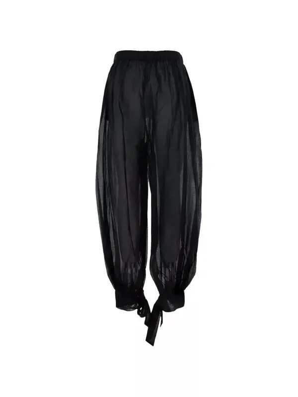 Andamane Noor Sheer Tie-cuff Trousers